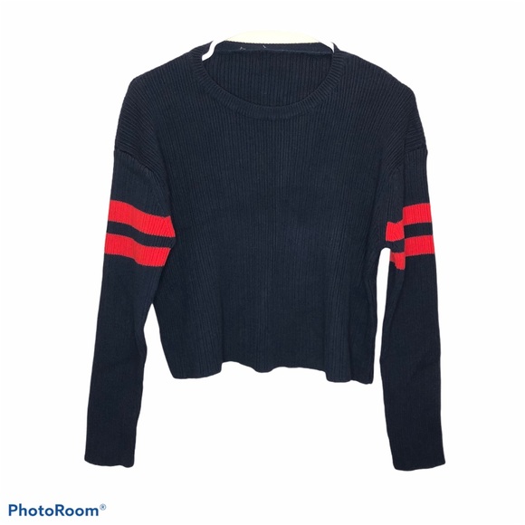 Brandy Melville | Sweaters | Nwt Brandy Melville Navy Blue Ribbed ...